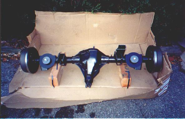 Rear axle and new control arms